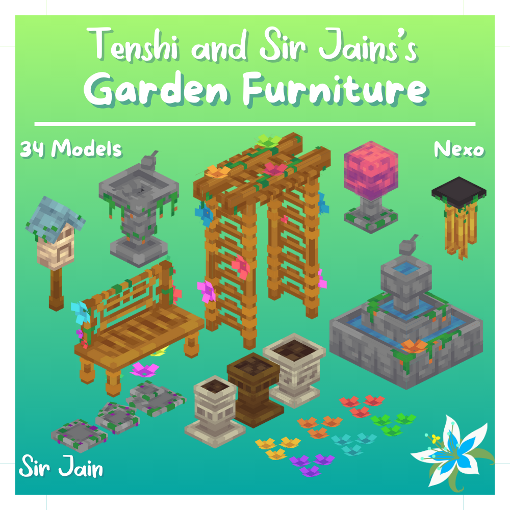 Tenshi and SirJain's | Flower Garden Furniture (Archived) - MCModels