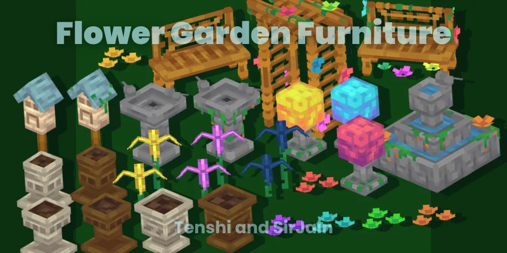 Tenshi and SirJain's | Flower Garden Furniture (Archived) - MCModels