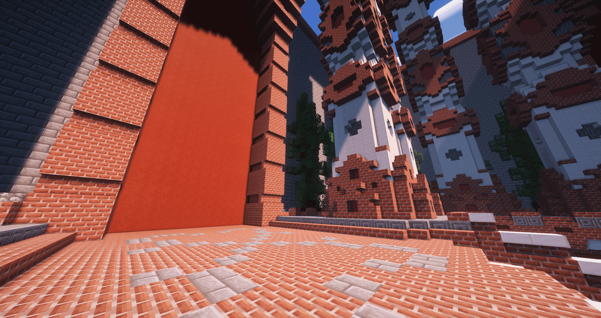 PixelMine | Brick Pillars Hub @100x100 - MCModels