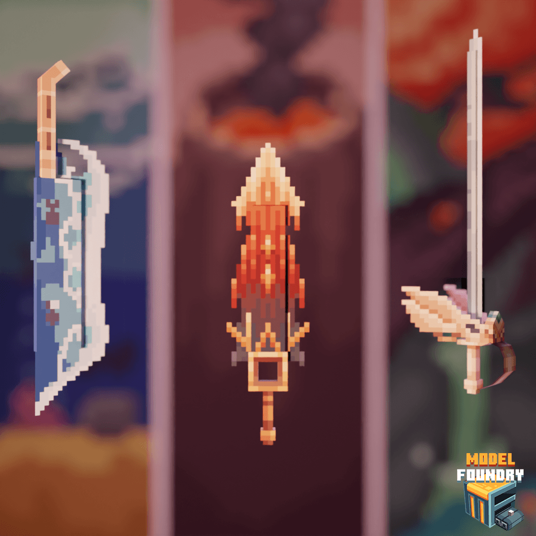 Animated Element Upgrade Weapon Pack vol.1 - MCModels